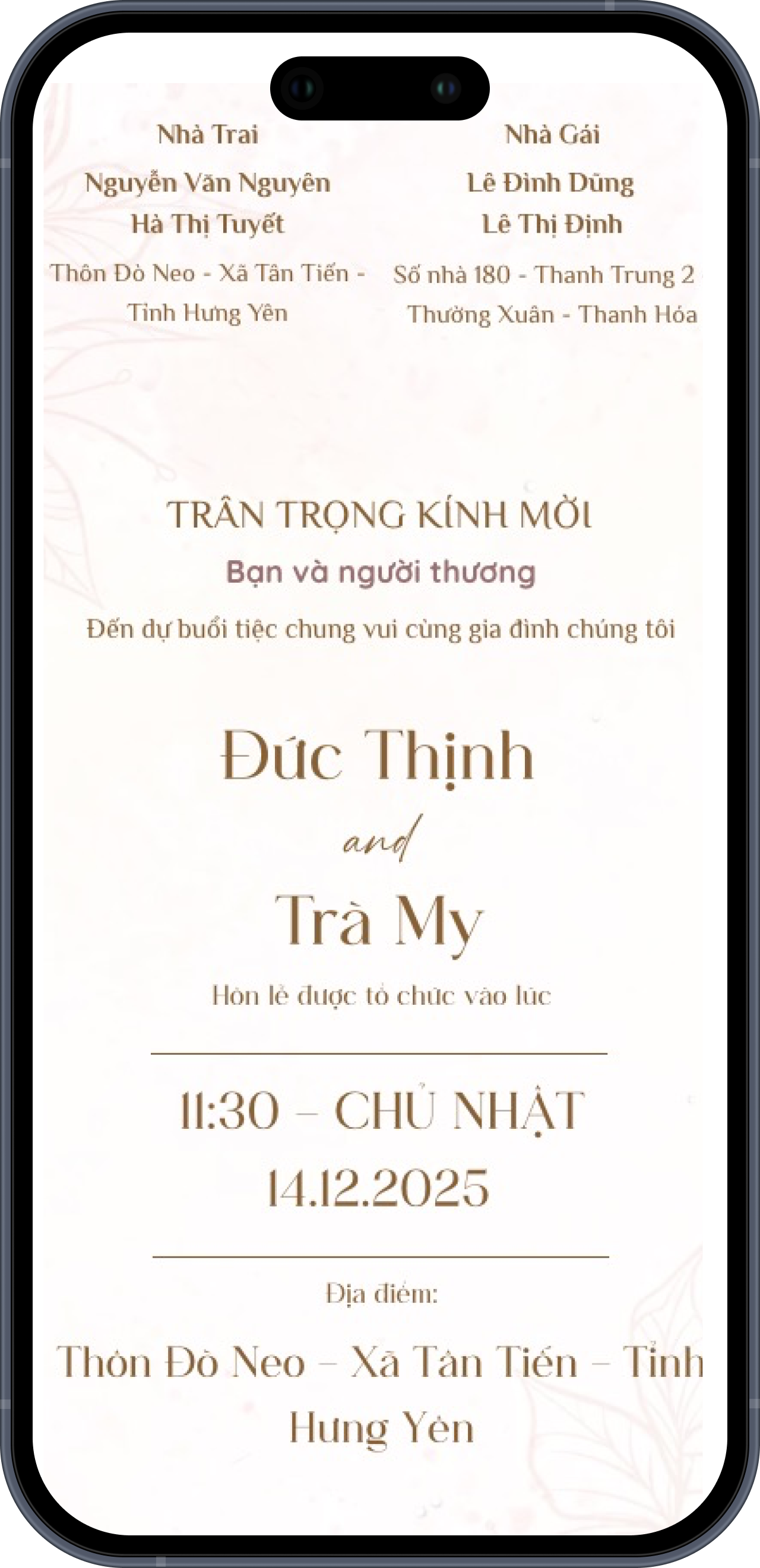 Tạo Thiệp cưới online Miễn phí - Thiệp cưới điện tử Miễn phí - Mời cưới ...